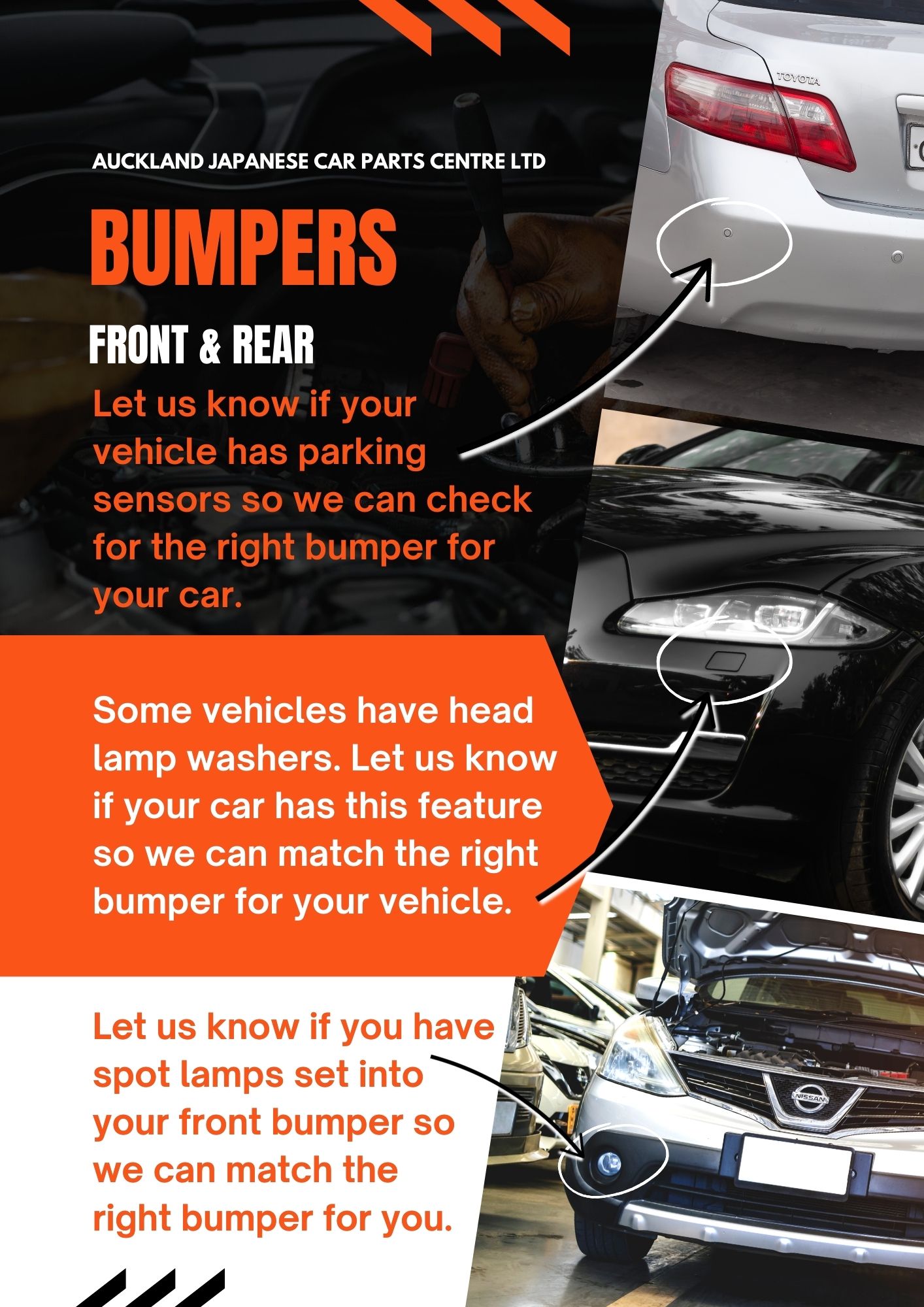 BUMPERS – AUCKLAND JAPANESE CAR PARTS CENTRE LTD