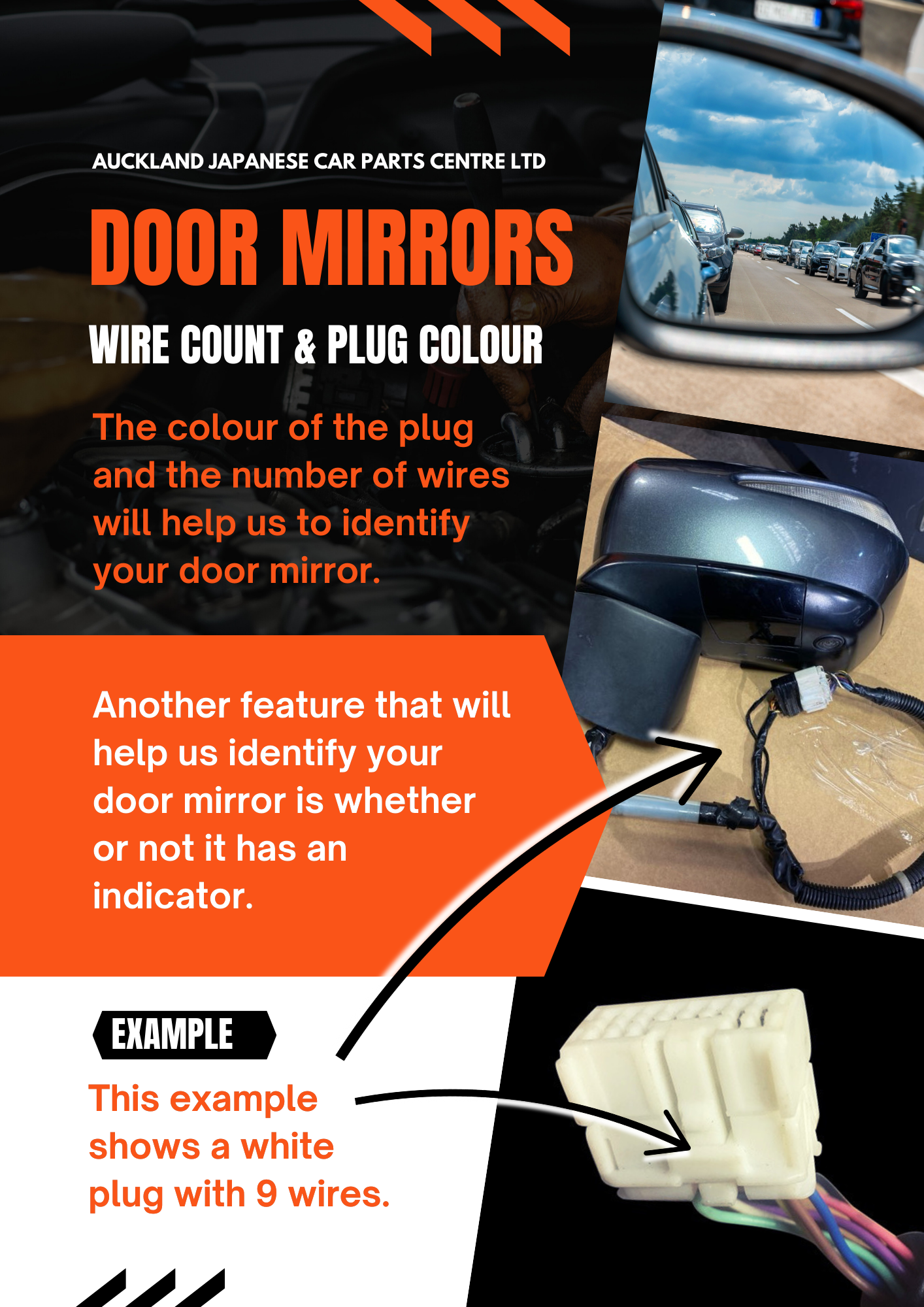 DOOR MIRRORS - AUCKLAND JAPANESE CAR PARTS CENTRE LTD
