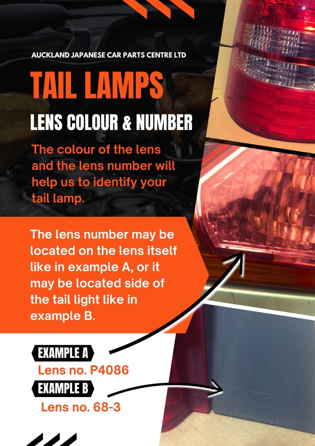TAIL LAMPS – AUCKLAND JAPANESE CAR PARTS CENTRE LTD